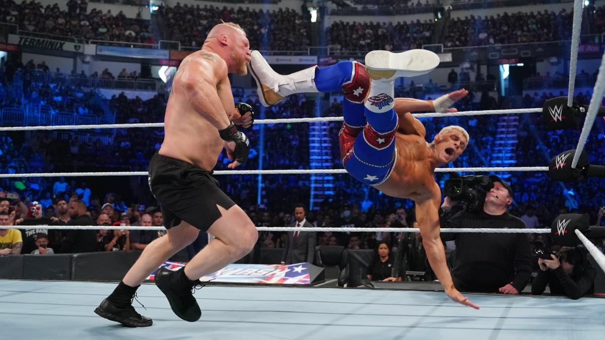 فيديو باكلاش ٢٠٢٣: كودي رودز ضد بروك ليسنر | WWE
